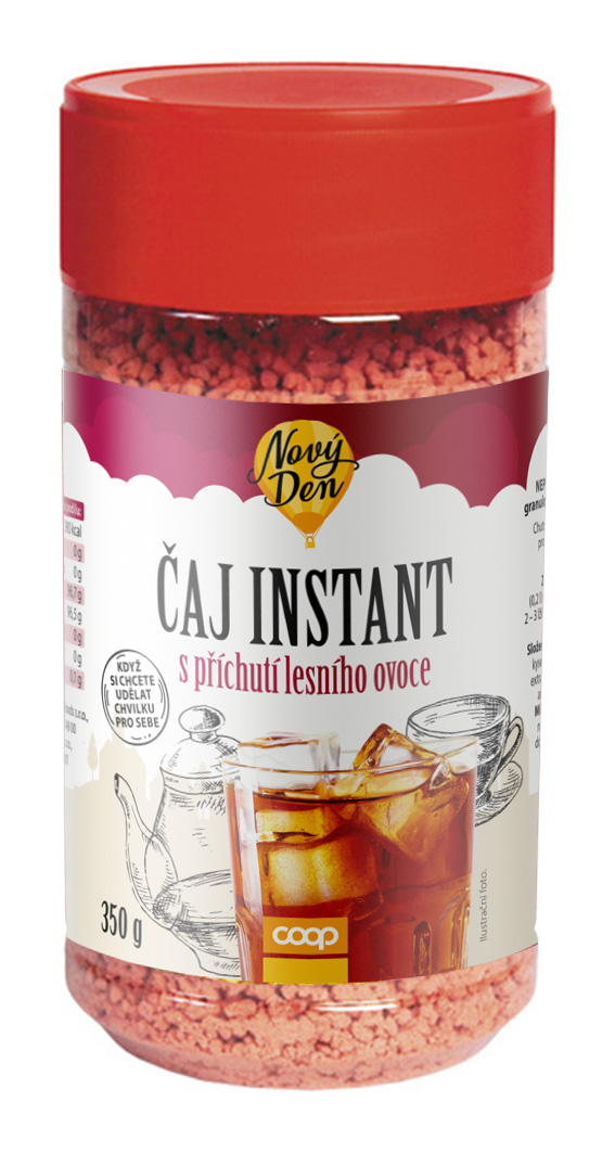 Čaj instant s příchutí lesního ovoce – COOP Club